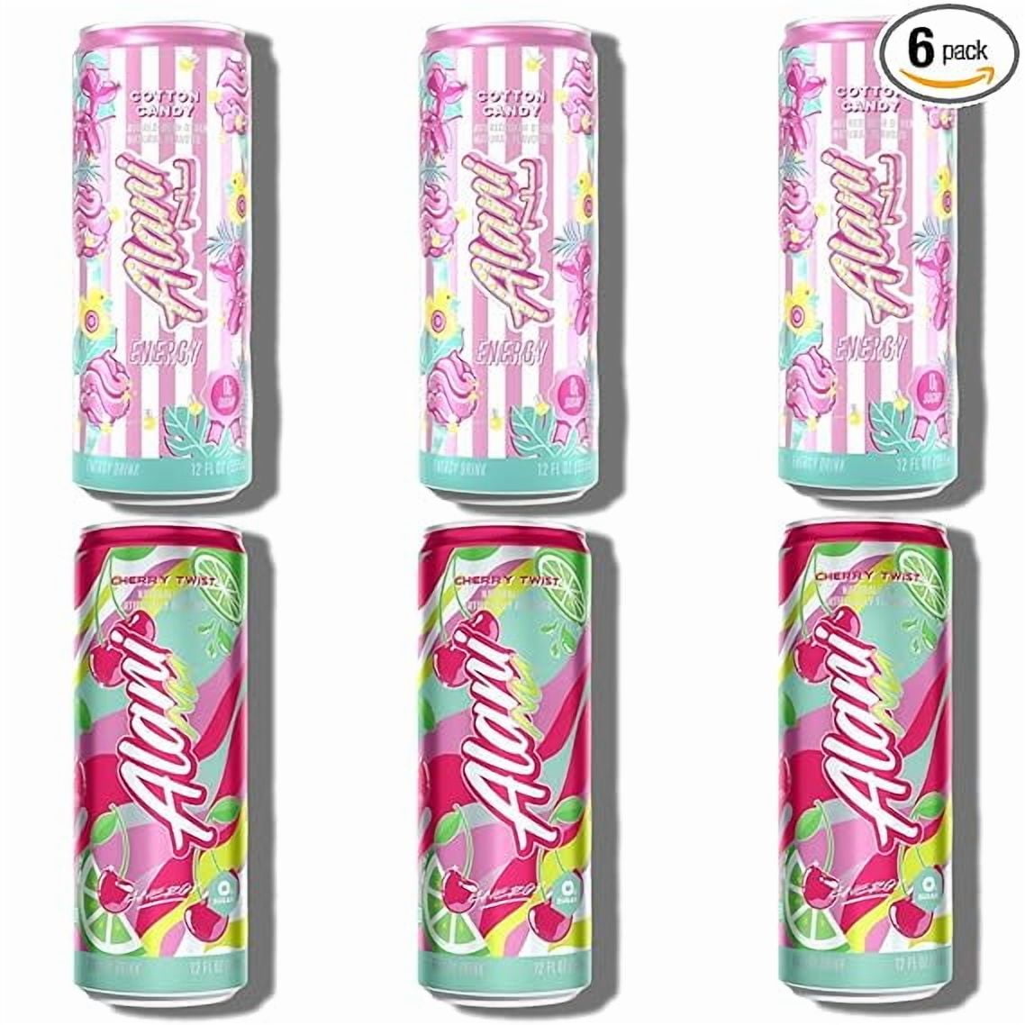 New Alani Energy Drinks Cotton Candy, Cherry Twist Variety Pack 12 fl ...