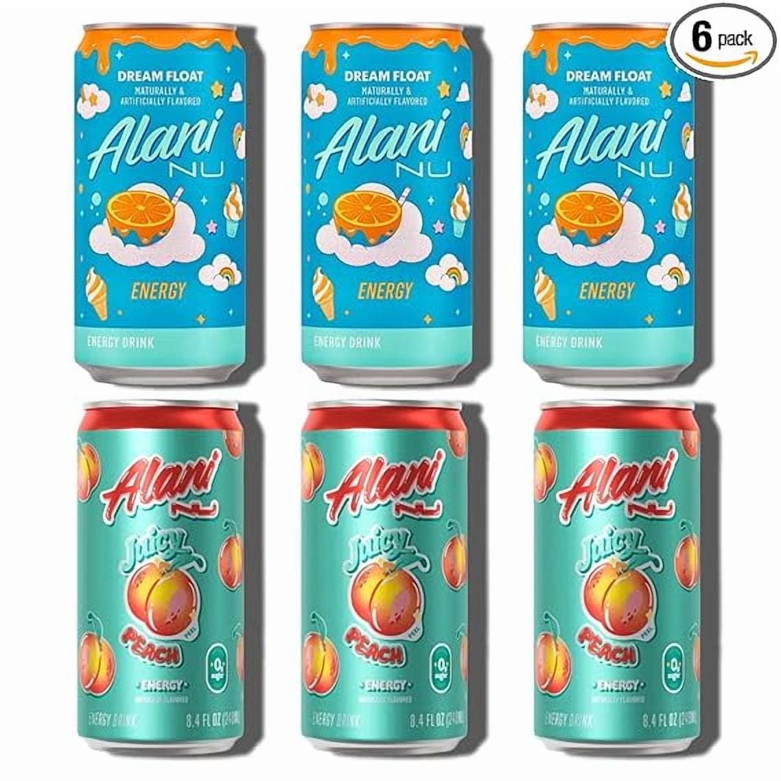 New Alani Mini Energy Drinks Juicy Peach, Dream Float Variety Pack ...