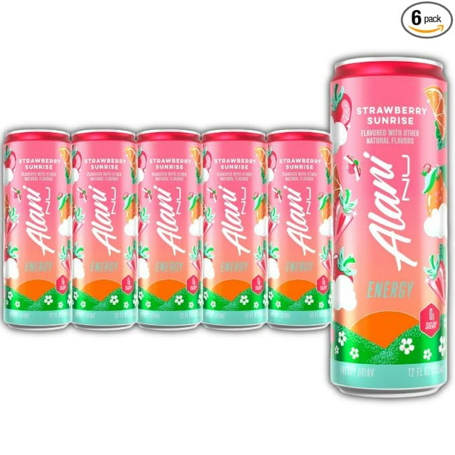 New Alani STRAWBERRY SUNRISE Sugar Free, Low Calorie Energy Drinks ...