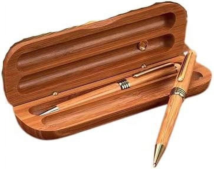 New Alex Navarre Durable Bamboo Ballpoint Pen And Pencil Set Bamboo Box ...