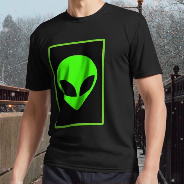 New Alien head, logo of gray alien, inter Logo Men's T-shirt funny size ...