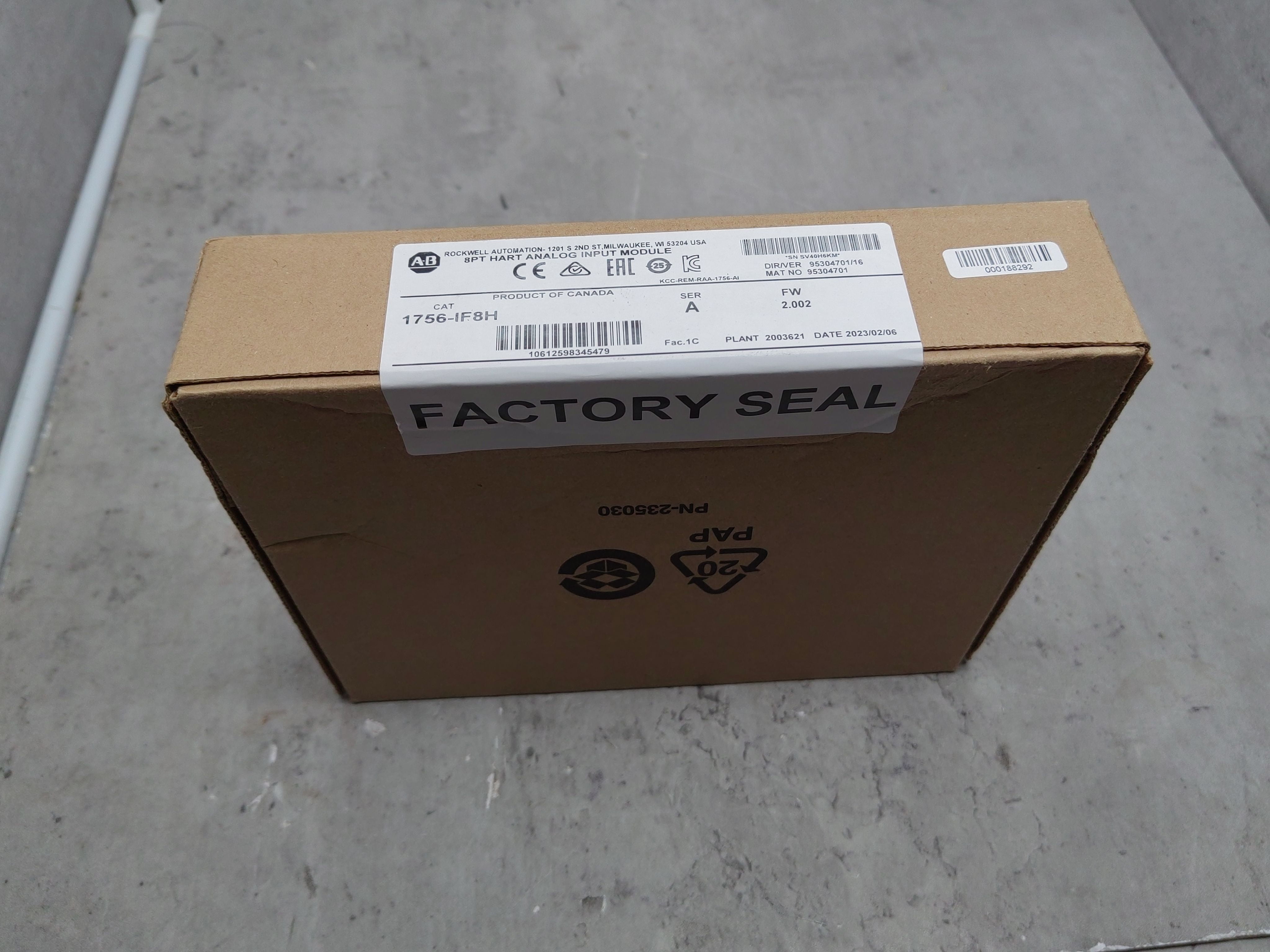 New 1756-IF8H HART Analog Input Module 1756IF8H - Walmart.com