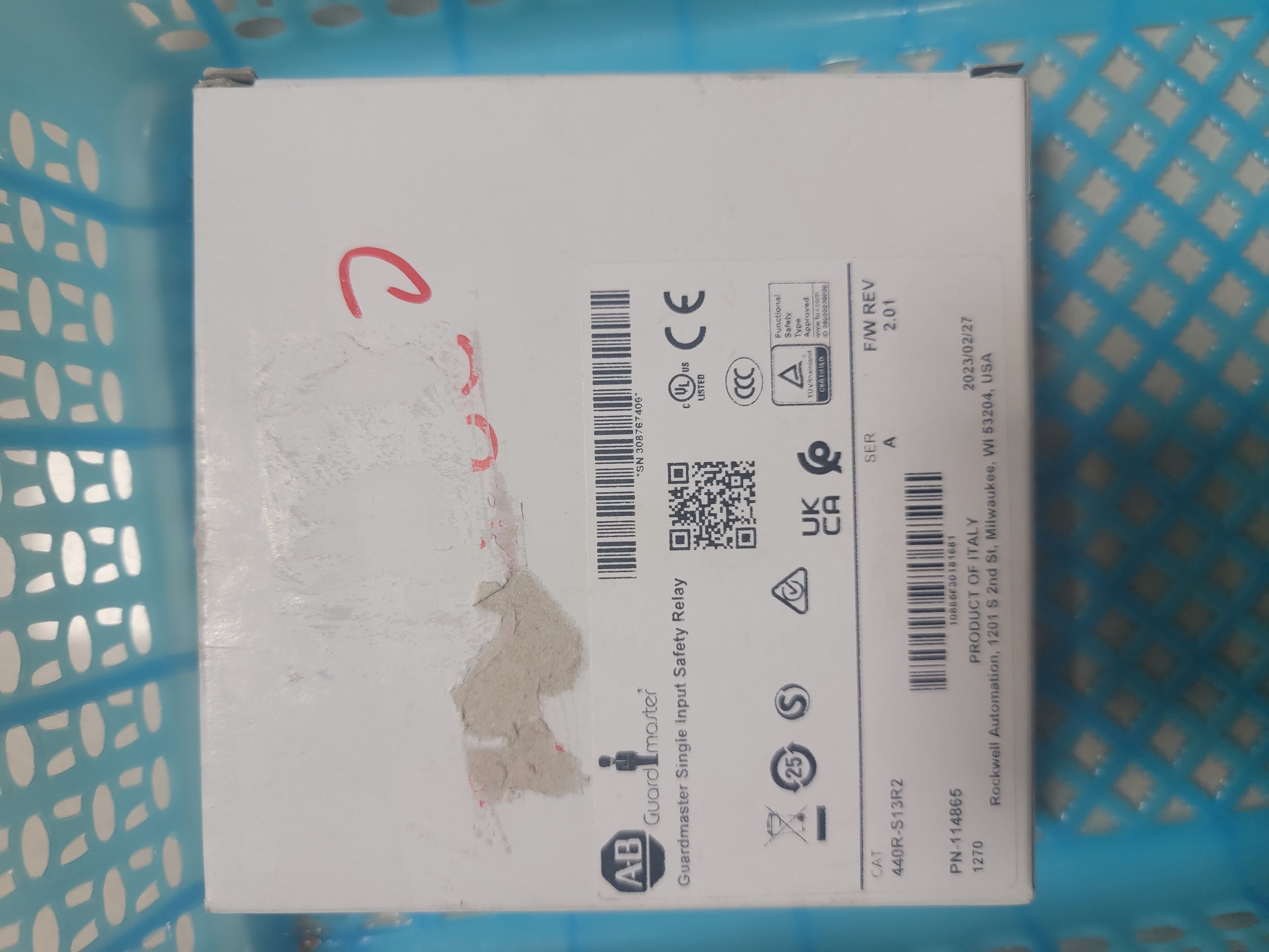 New Allen Bradley 440R-S13R2 Guardmaster Single Input Safety Relay 24V ...