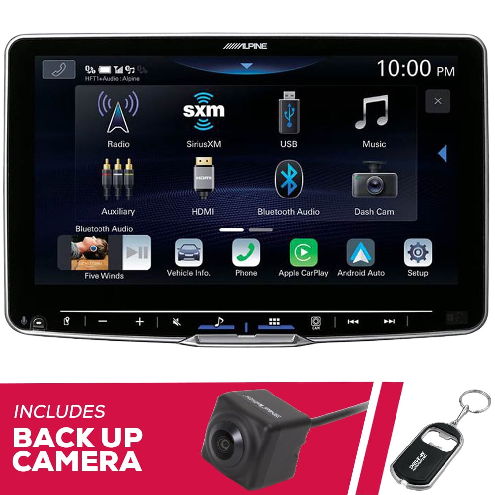 New Alpine ILX-F509 9" Digital Multimedia with Alpine Rear View Camera - Walmart.com