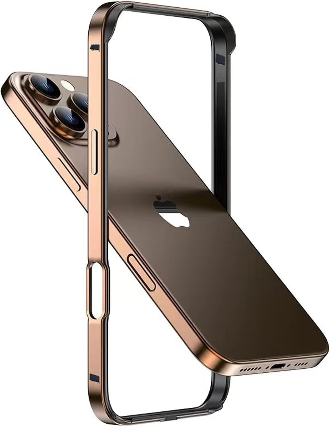 AOPNN Aluminum Frame Case with Soft Bumper & Raised Edge Protection for ...