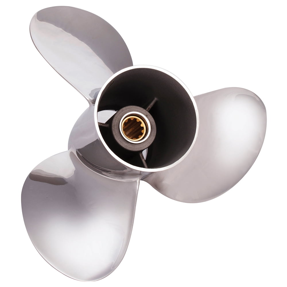 New Aluminum Propeller Compatible With Johnson/Evinrude V6 15 Spline ...