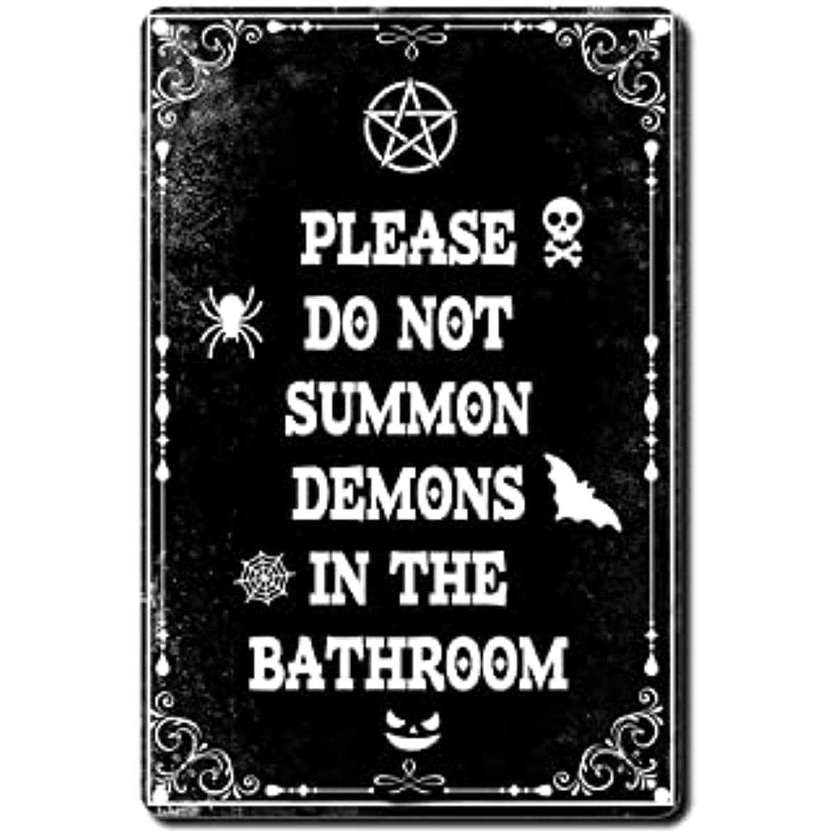 New Aluminum Sign Funny Please Don't Conjure Demon Signs in The ...