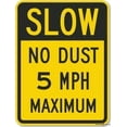 New Aluminum Sign Slow Down - Speed Limit 7 Mph, Heavy-Duty Road Sign ...