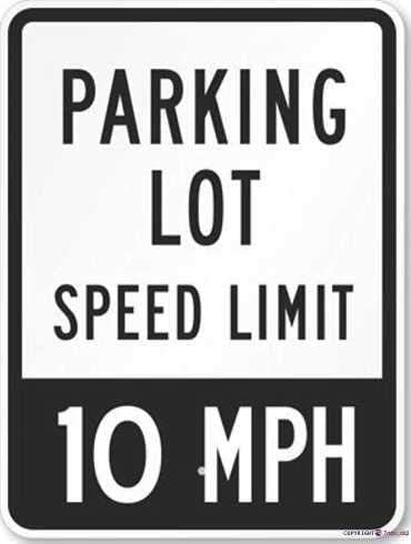 New Aluminum Sign Slow Down - Speed Limit 7 Mph, Heavy-Duty Road Sign ...