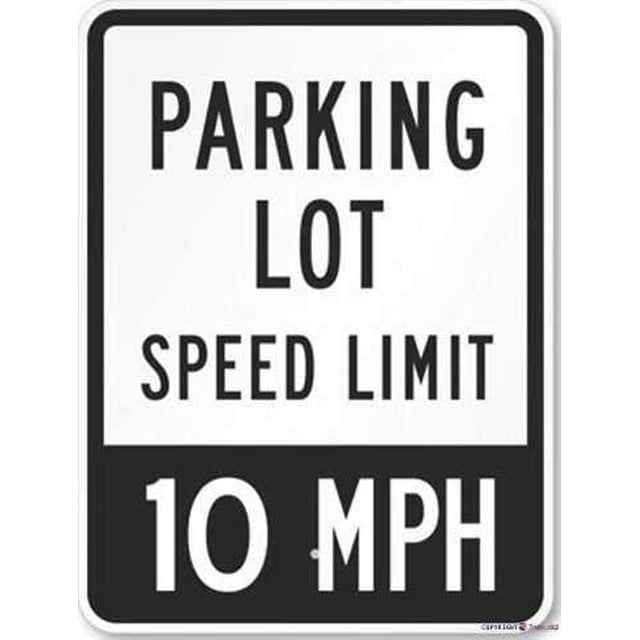 New Aluminum Sign Slow Down - Speed Limit 7 Mph, Heavy-Duty Road Sign ...
