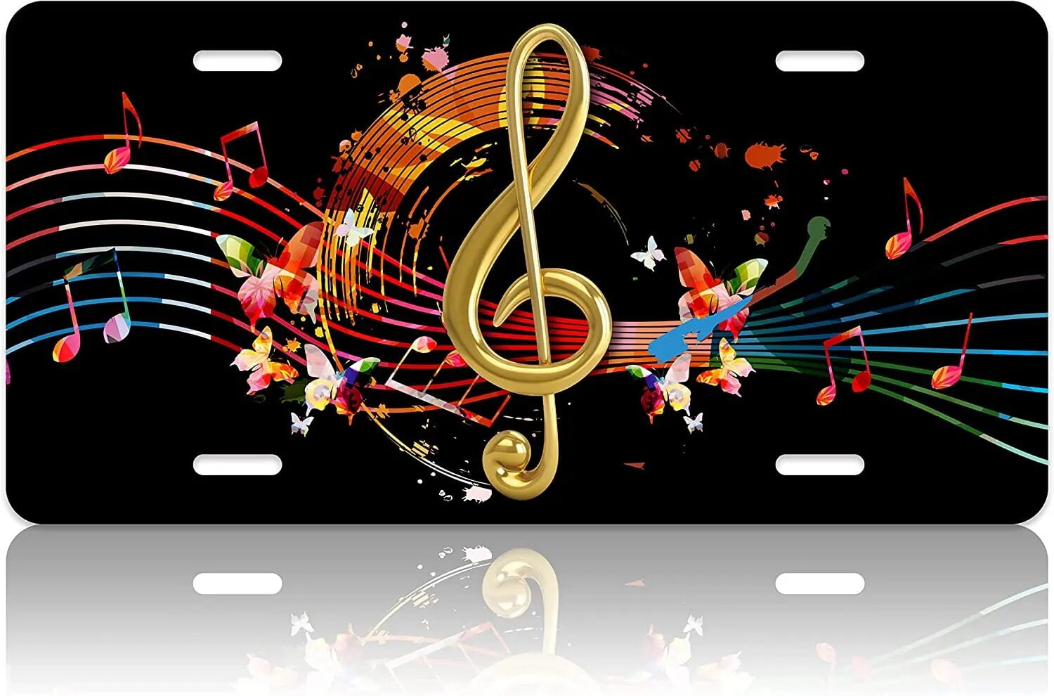 New American Flag Jesus Cross Car Front License Plate Cover Christian ...