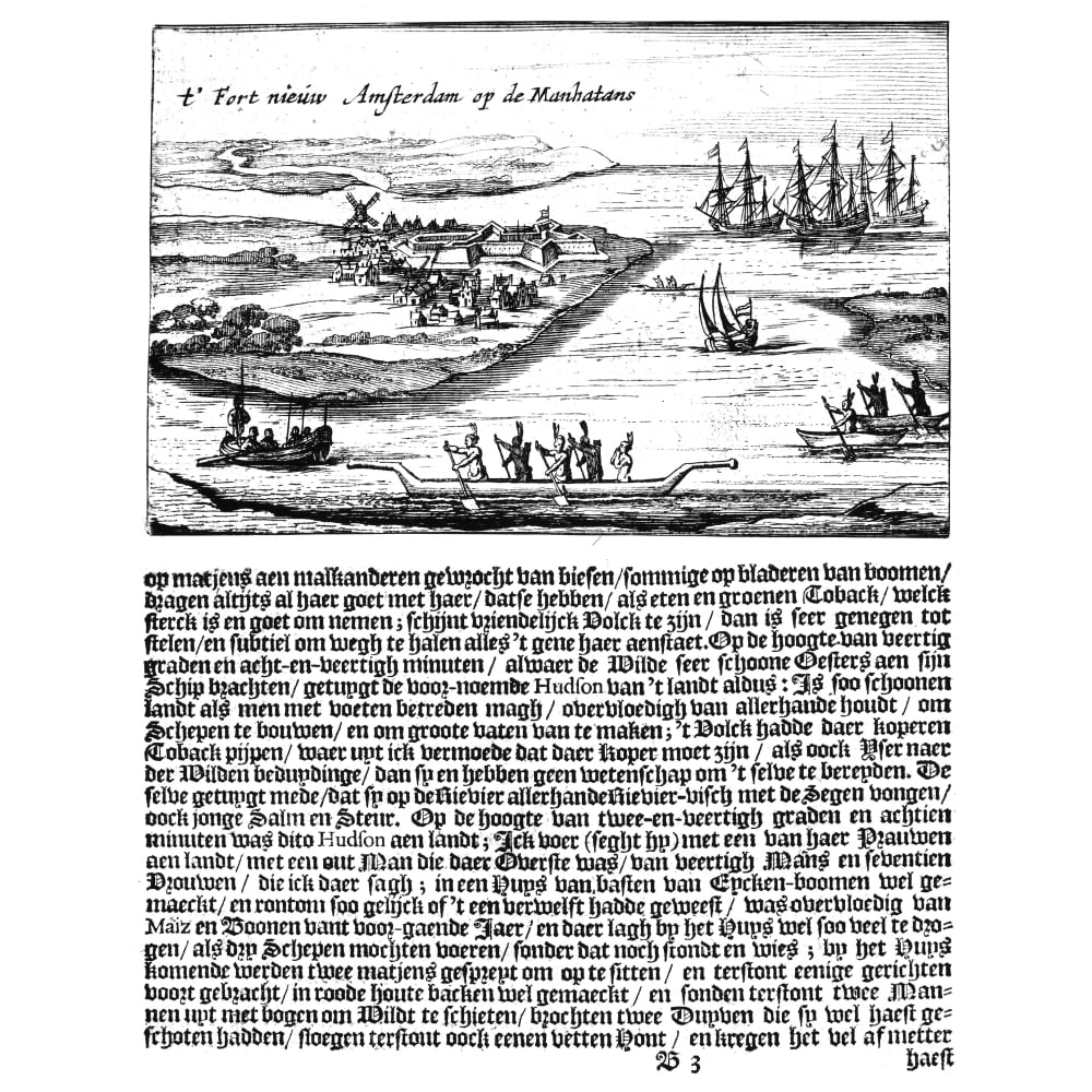 New Amsterdam 1620S. Nthe Hartger'S View The Earliest Known View Of New ...