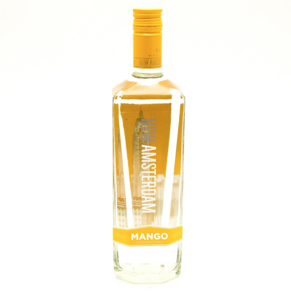 New Amsterdam Mango Flavored Vodka, 750ml Glass Bottle, 35% ABV ...