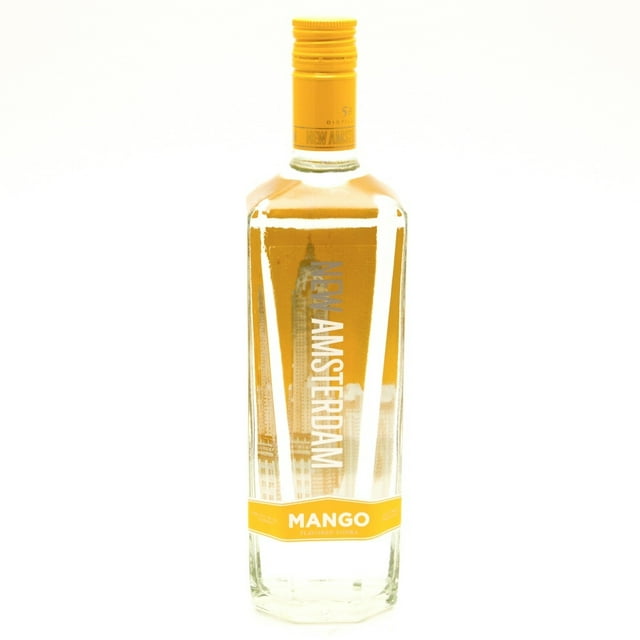 New Amsterdam Mango Flavored Vodka, 750ml Glass Bottle, 35% ABV ...