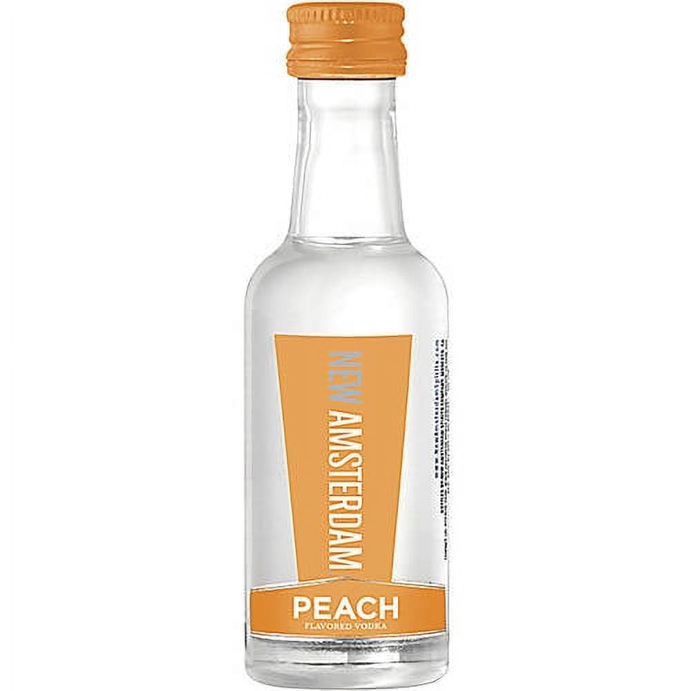 New Amsterdam Peach Flavored Vodka, 50ml Plastic Bottle - Walmart.com