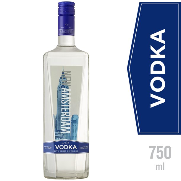 New Amsterdam Vodka, 750ml Glass Bottle - Walmart.com