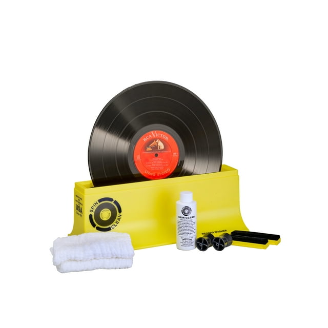 Spin-Clean Vinyl Record Cleaner with LP Brush & Cleaning Solution Fluid ...