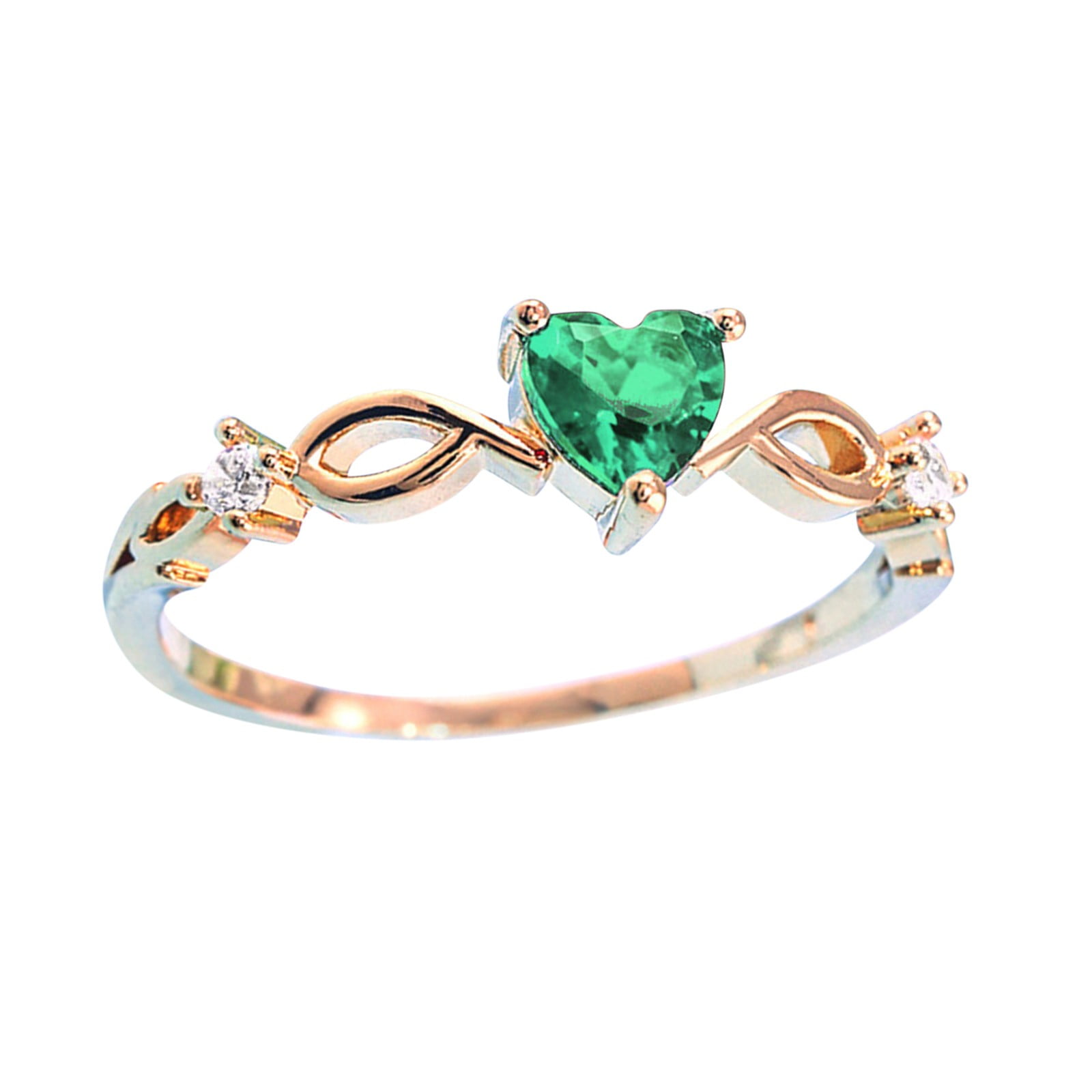 New Anillo Con Piedra Circonio Wedding Ring Set for Women Mujer Sortija ...