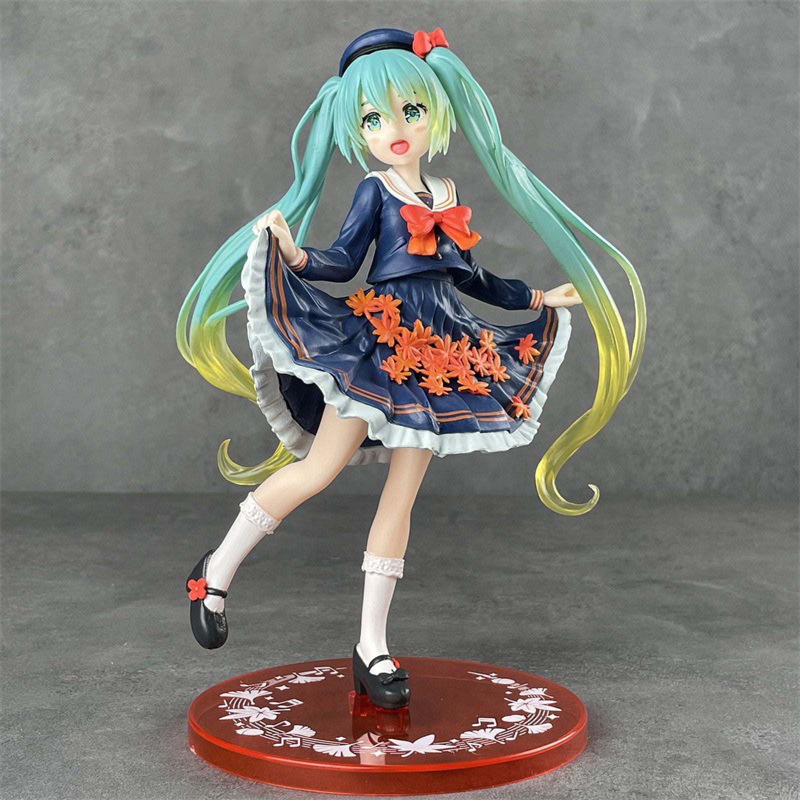 New Anime Miku Cute Kawaii Virtual Singer Miku Manga Statue Figures PVC ...