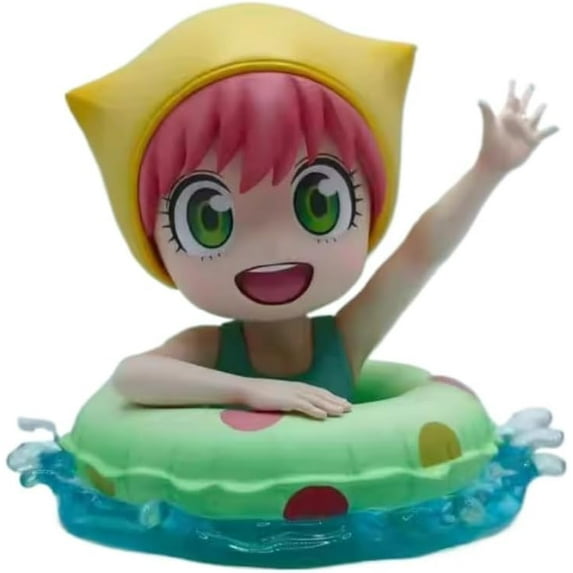 New Anya Figure Swimming Ring Hat Anya Forger Half Body Figurine 8cm/3 ...