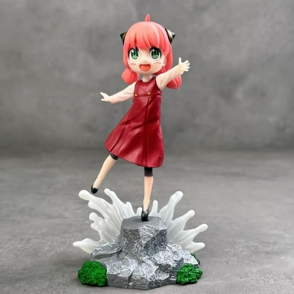 New Anya Figure, q Version red Leather Anya Forger Anime Figures 16cm/6 ...