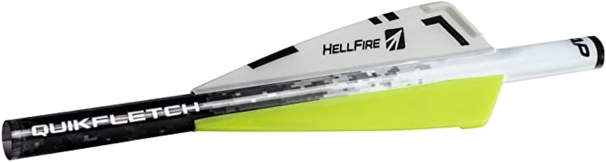 NEW ARCHERY PRODUCTS Quikfletch Hellfire Stabilizing Fletching - White ...
