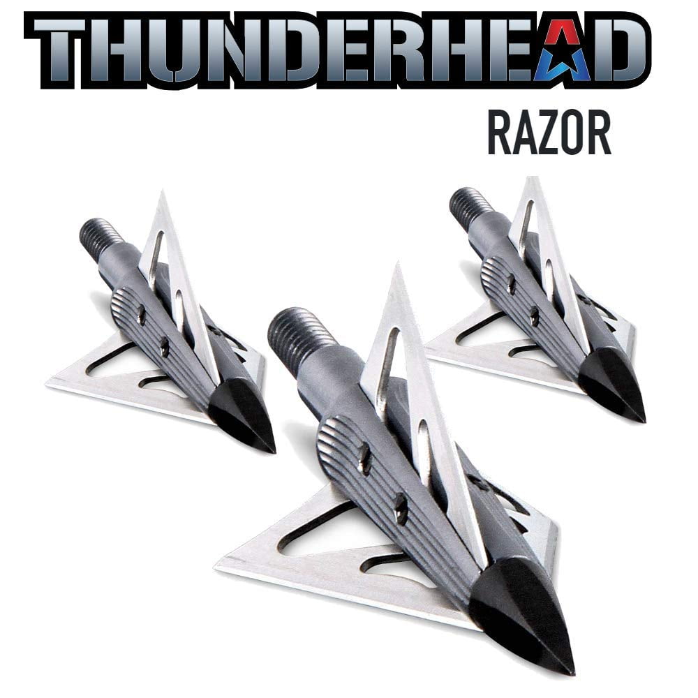 New Archery Products Thunderhead Razor 100 Grain Broadheads 3pk 60-779 ...