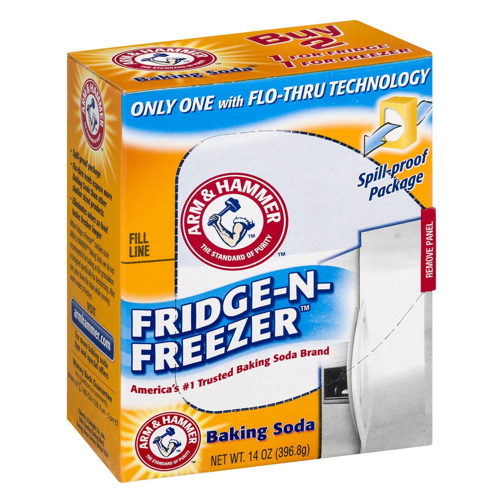 New Arm & Hammer 01155 Baking Soda Fridge-n-Freezer Odor Absorber, 14 ...