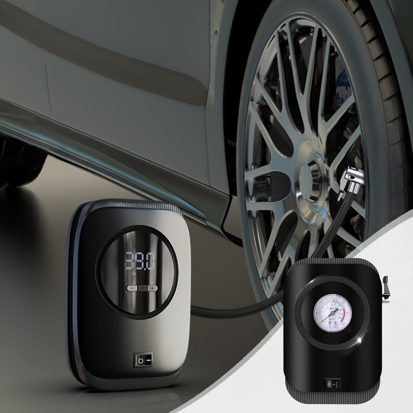 New Arrival, 12v Portable Tire Inflator, Compact Car Pump, 25 Cylinder ...