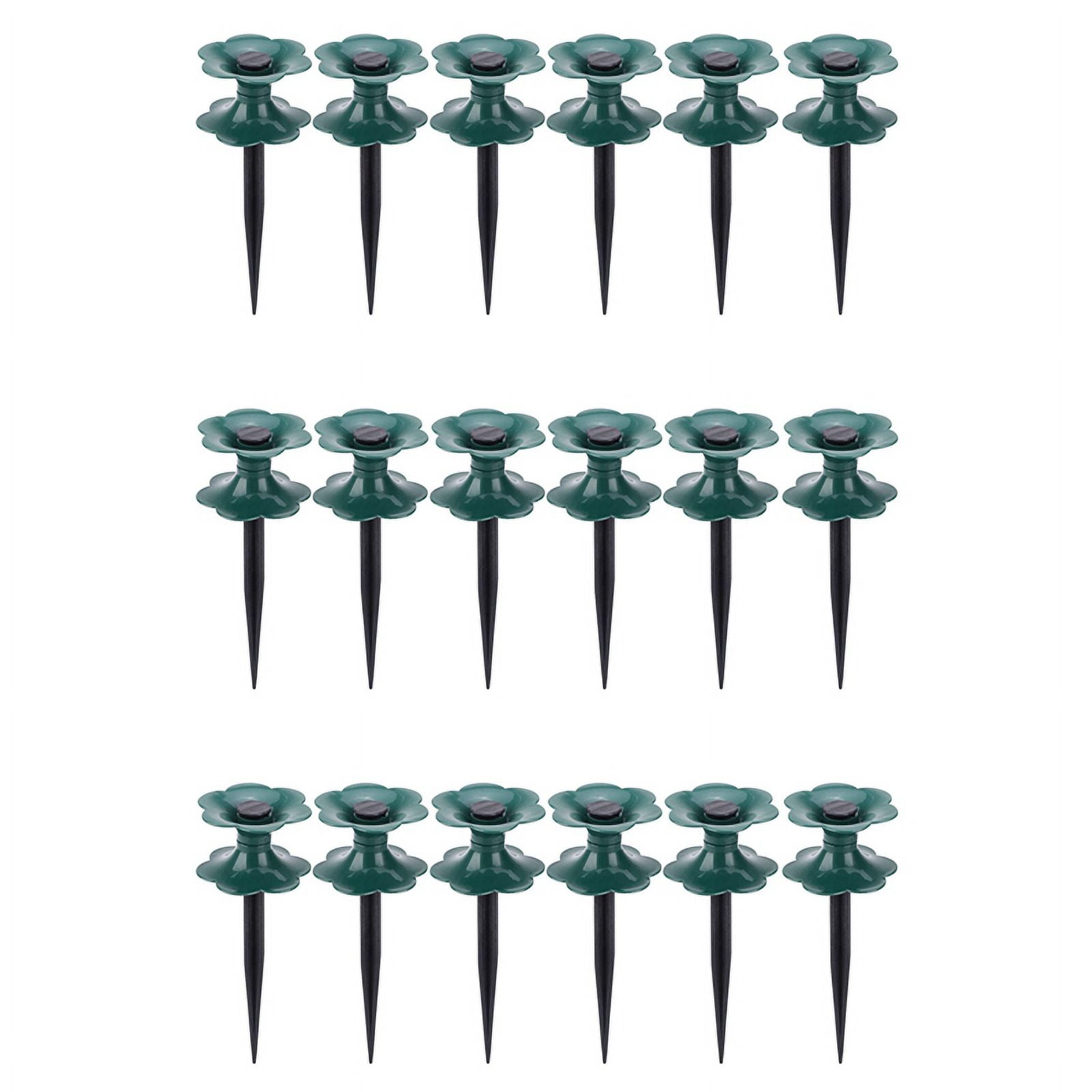 ! 18 Pack Garden Hose Guide Spike,Duty Dark Green Top, Keeps Out of ...