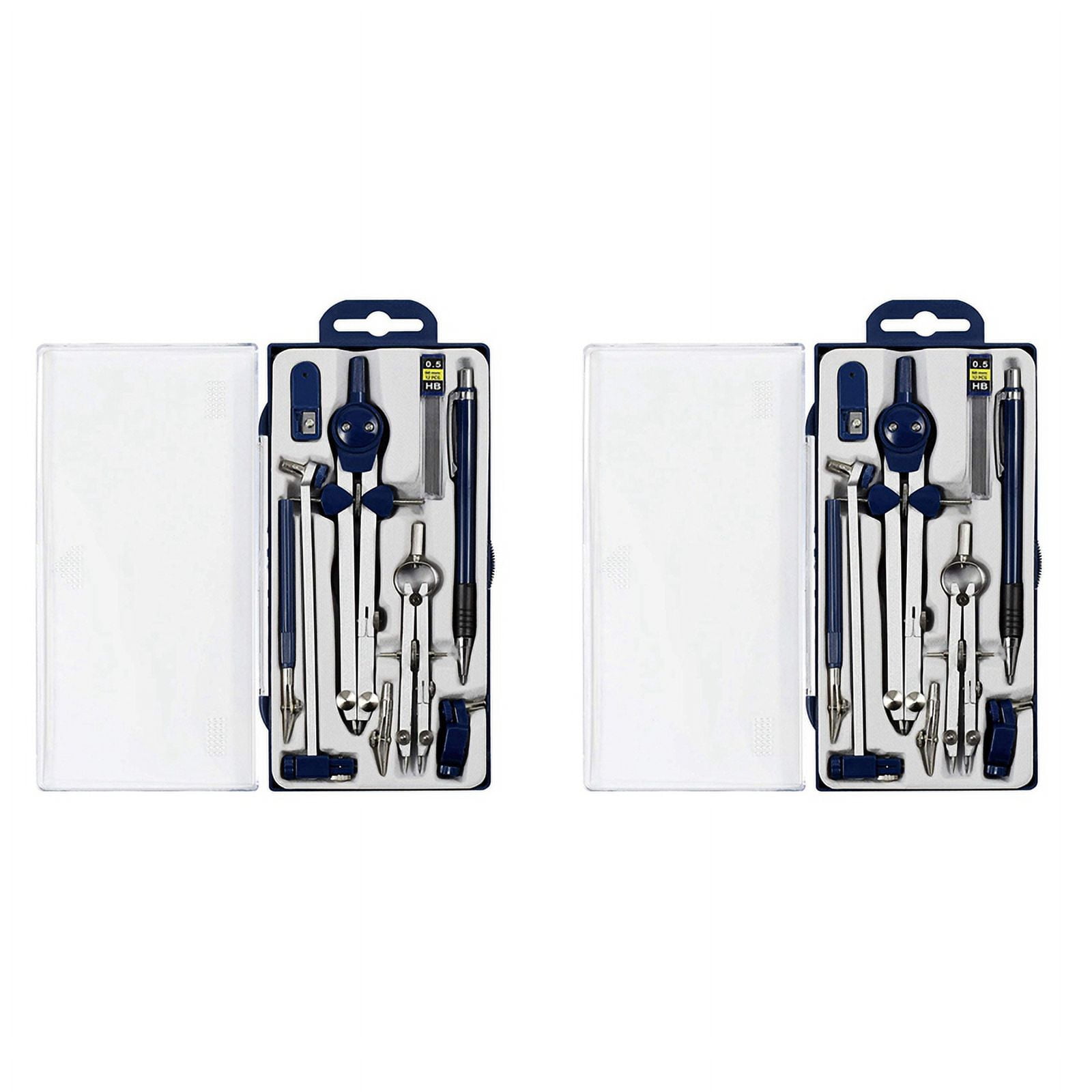 ! 18Pc Geometry Set Metal Compass Precision Tool for Student, Circle ...