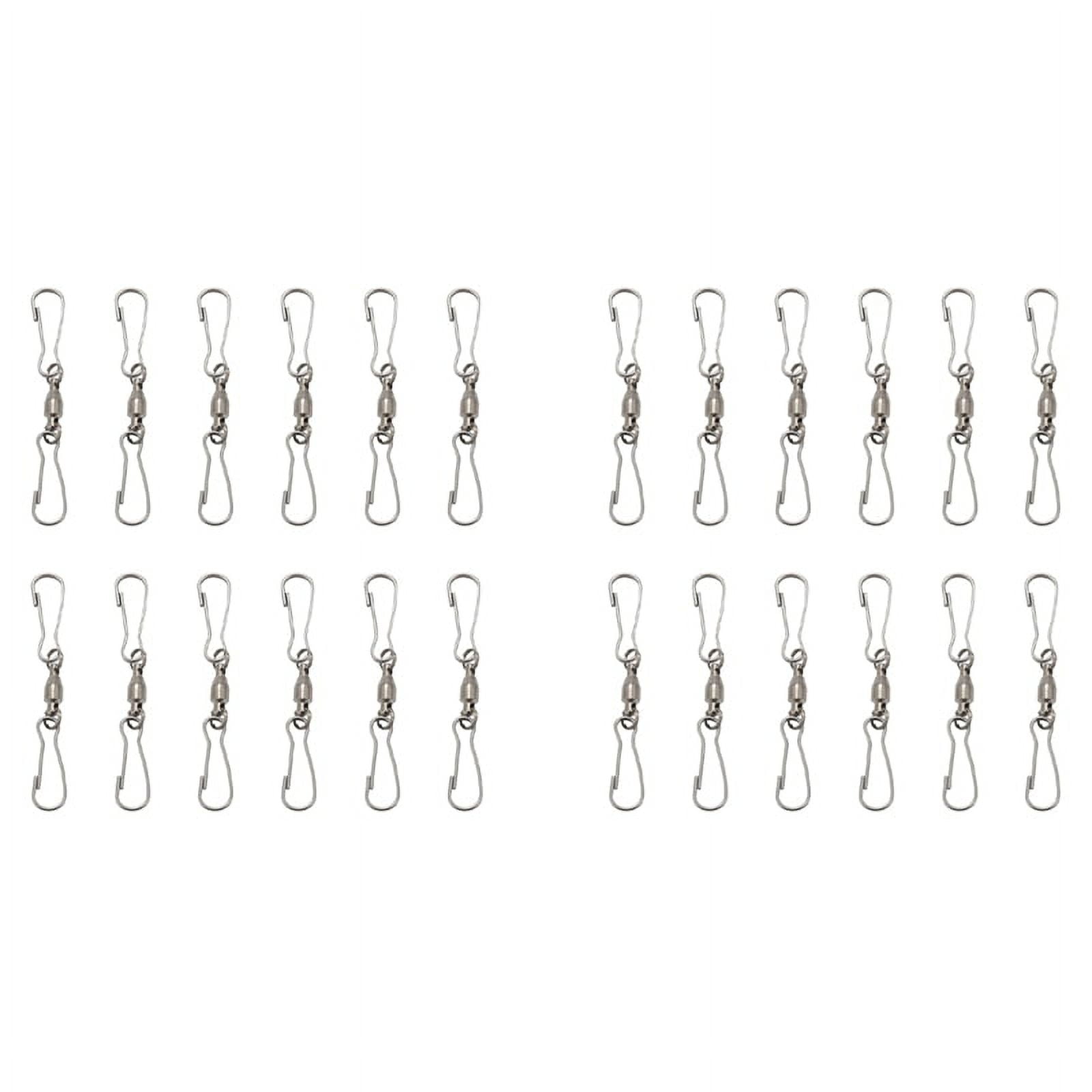 ! 24 Pack Double Clip Swivel Hooks for Wind Spinners, Hanging Windsock ...