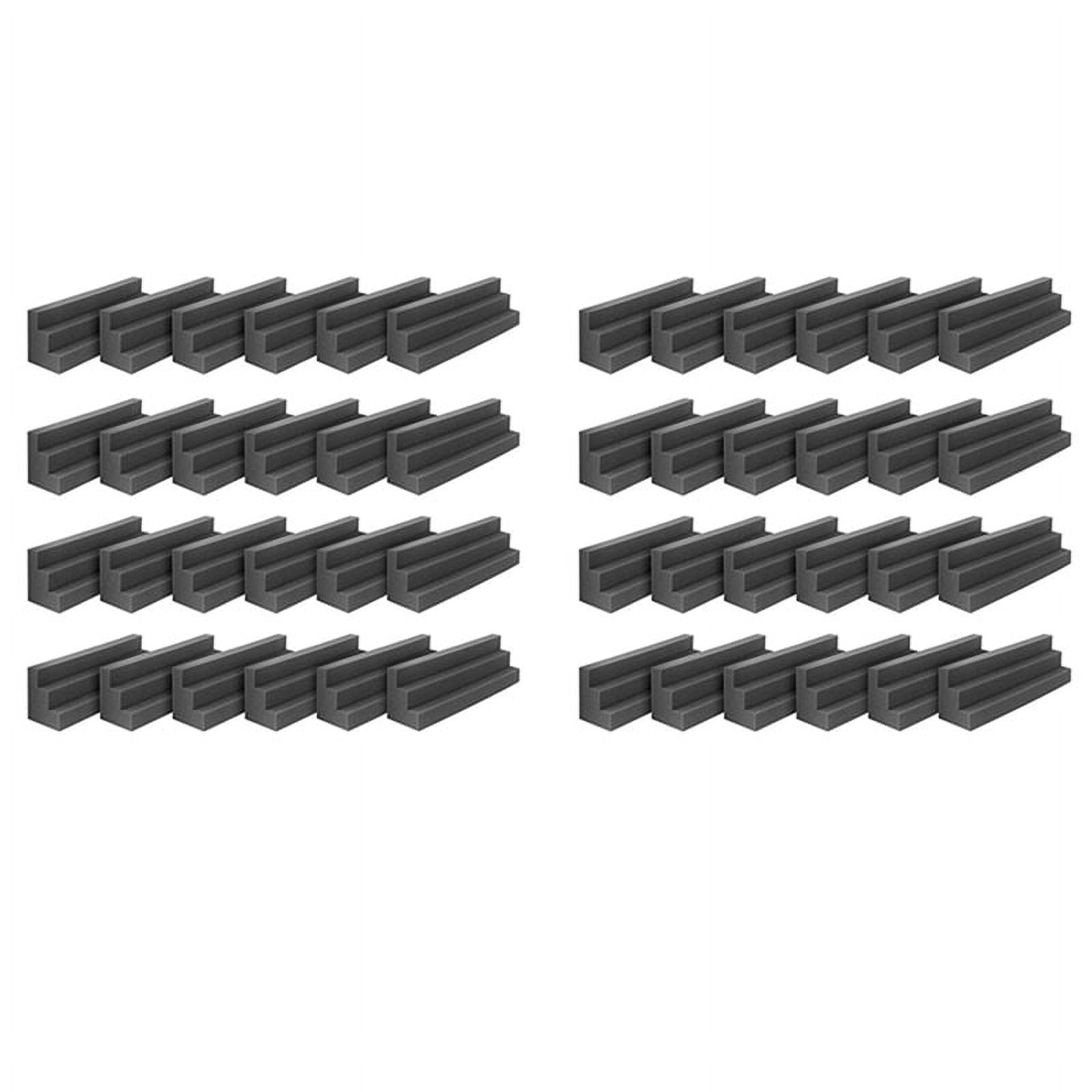 ! 48 Pcs Bass Traps Acoustic Foam Panels Sound Proof Padding,Studio for ...