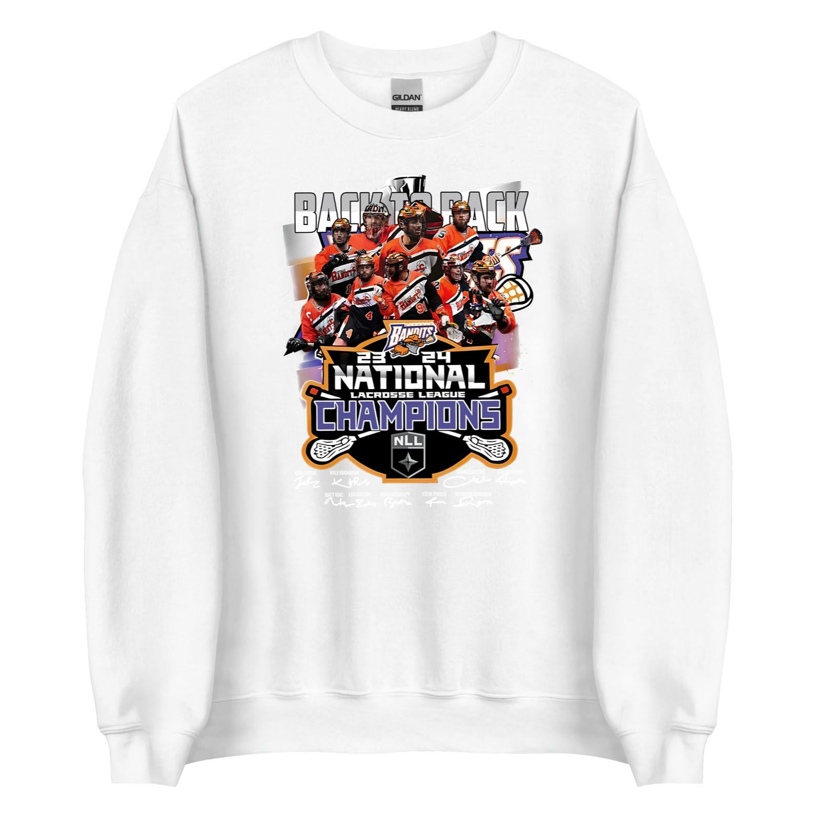 New Arrival! Back To Back Buffalo Bandits 2023-2024 Nll Champions T-shirt-TH30590 - Walmart.com