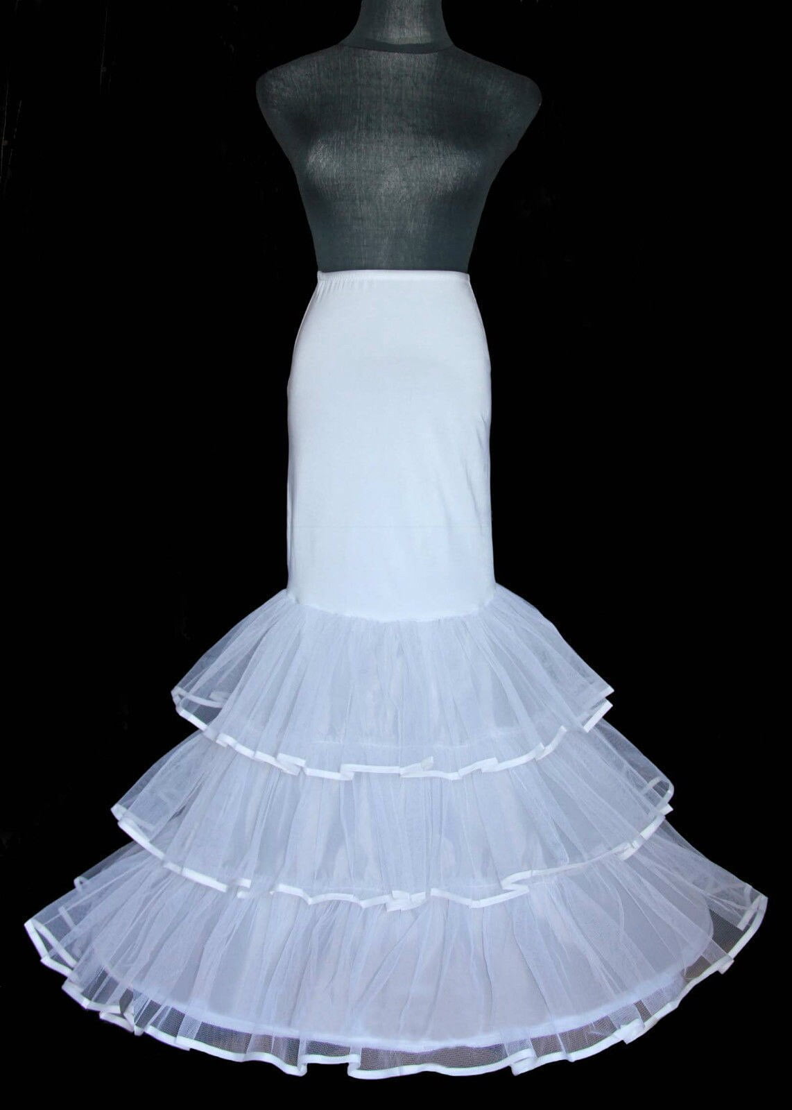 New Arrival Black Mermaid Wedding Dress Petticoat Crinoline Full Slip ...