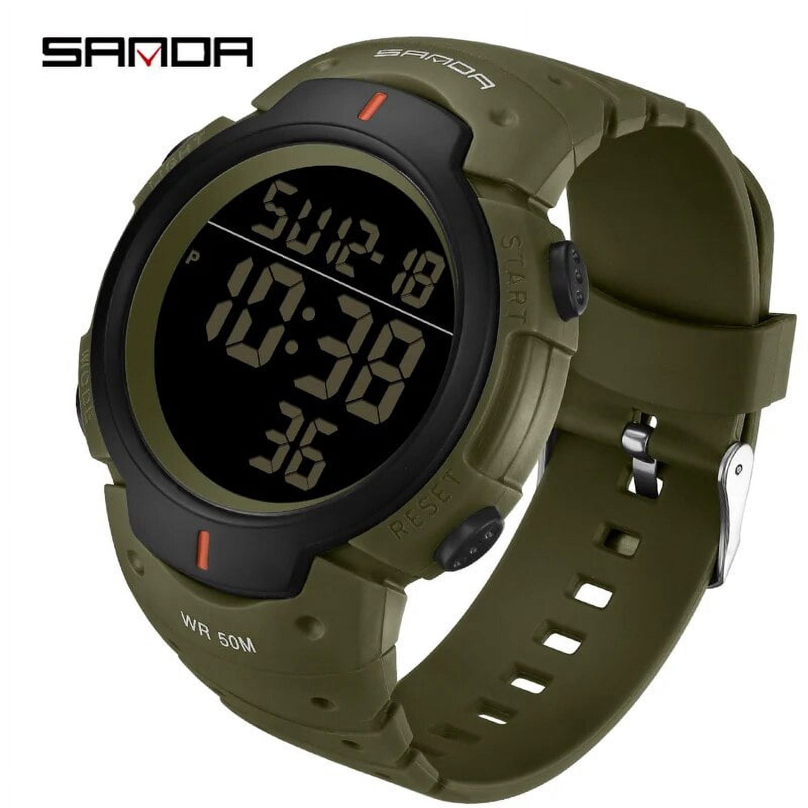 New Arrival Military Fashion Men's Digital Watch Silincone Strap ...