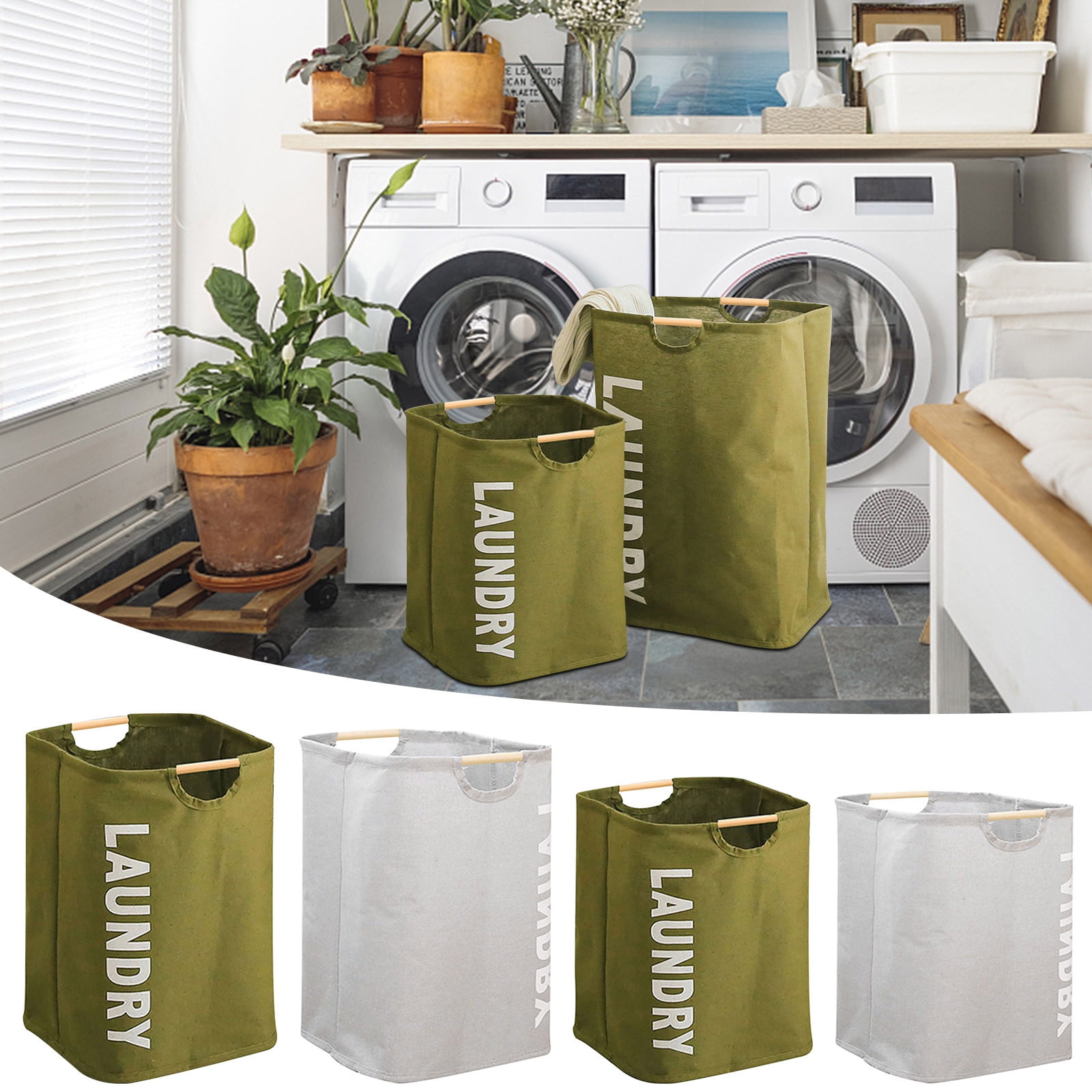 New Arrival, Portable Laundry Basket, Fabric Storage Hamper, Foldable ...