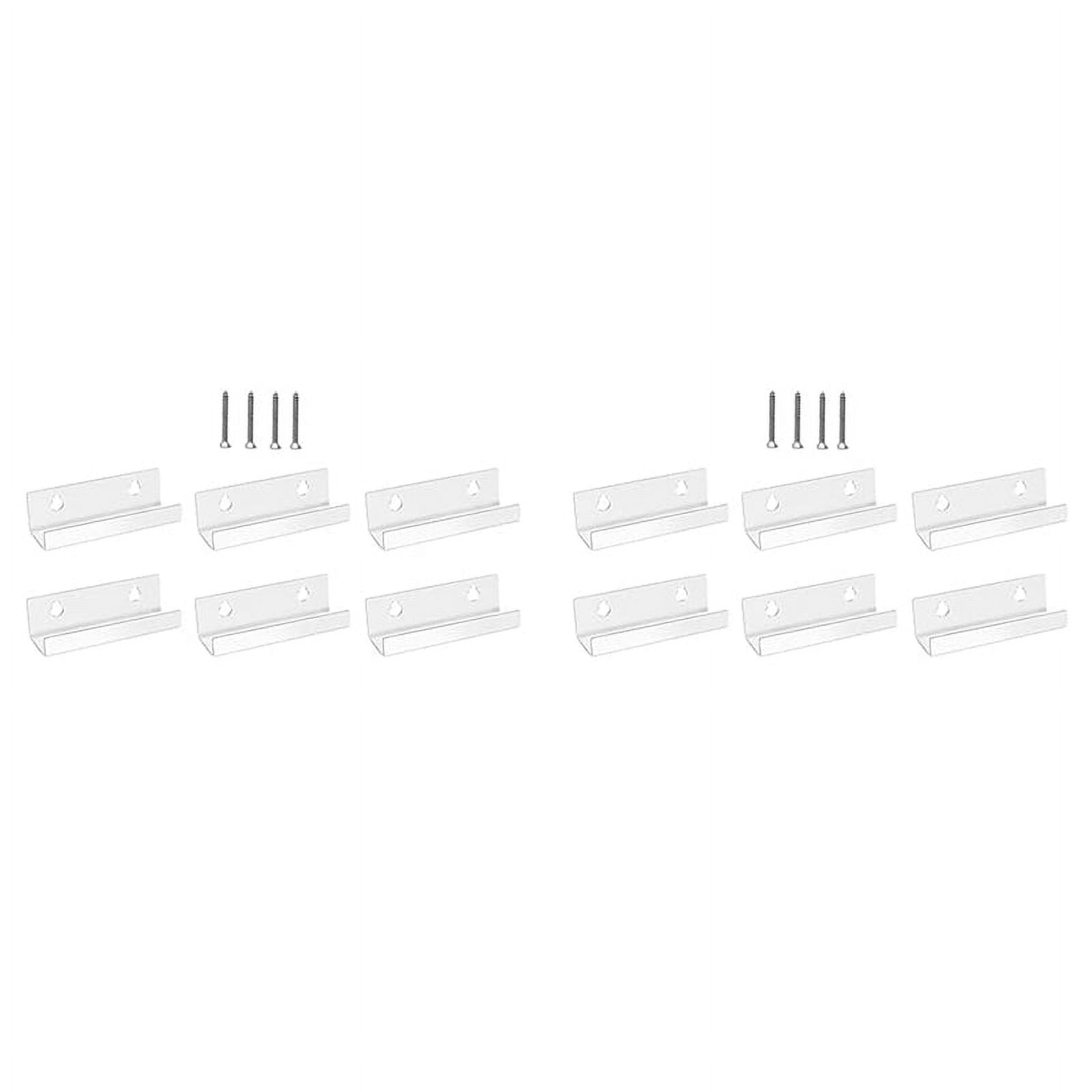 ! Vinyl Record Shelf Wall Mount 12 Pack, 4 INCH Clear Acrylic Album ...