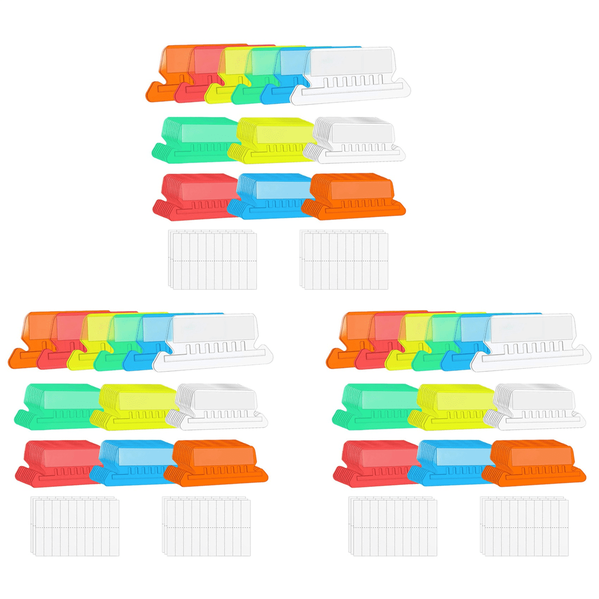 New Arrivals 180 Pcs 2 Inch Hanging Folder Tabs and 360 Grids Inserts ...