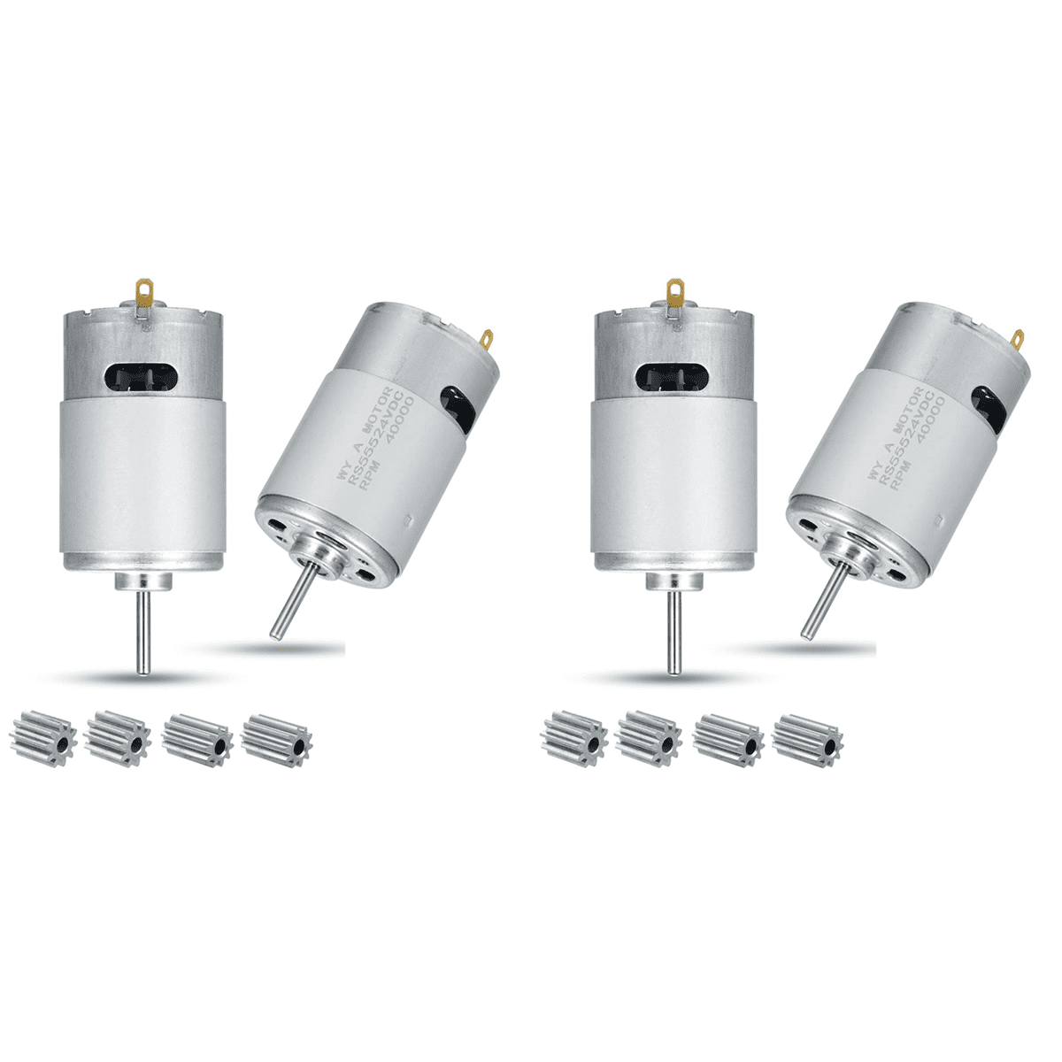 New Arrivals 24V 40000RPM Electric Motor 4Pc,High Speed RS555 Kids Ride ...