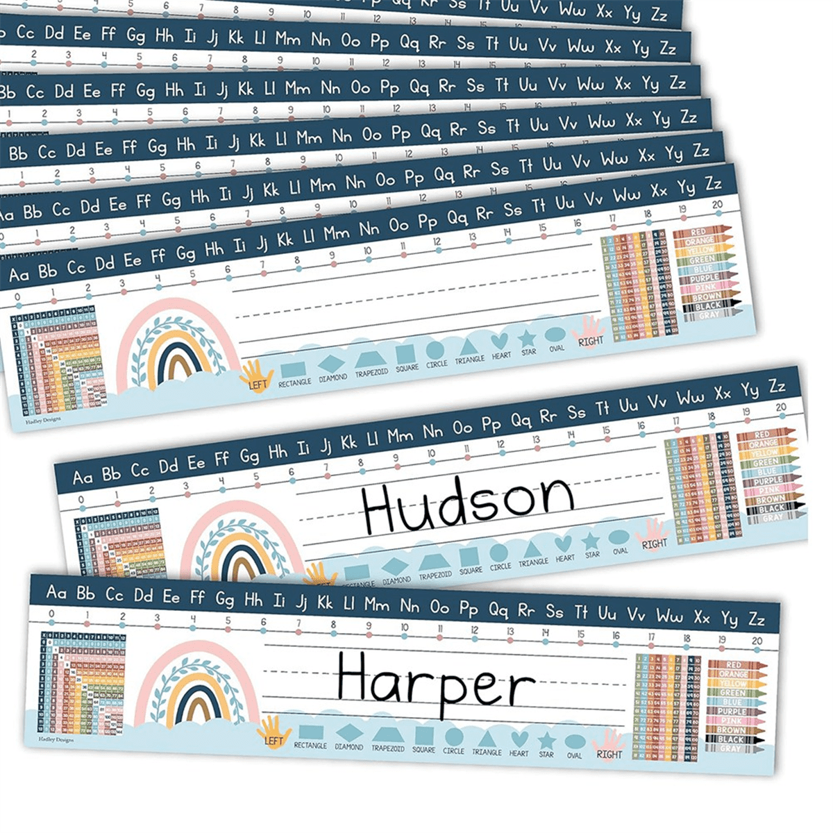 New Arrivals 25 Boho Teacher Name Plate for Desk Classroom - Tags ...