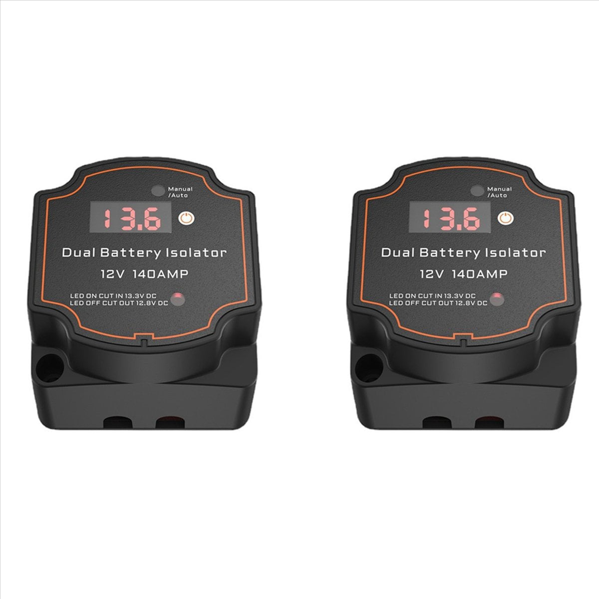 New Arrivals 2X Smart Dual Battery Isolator 12V 140A Digital Voltage ...