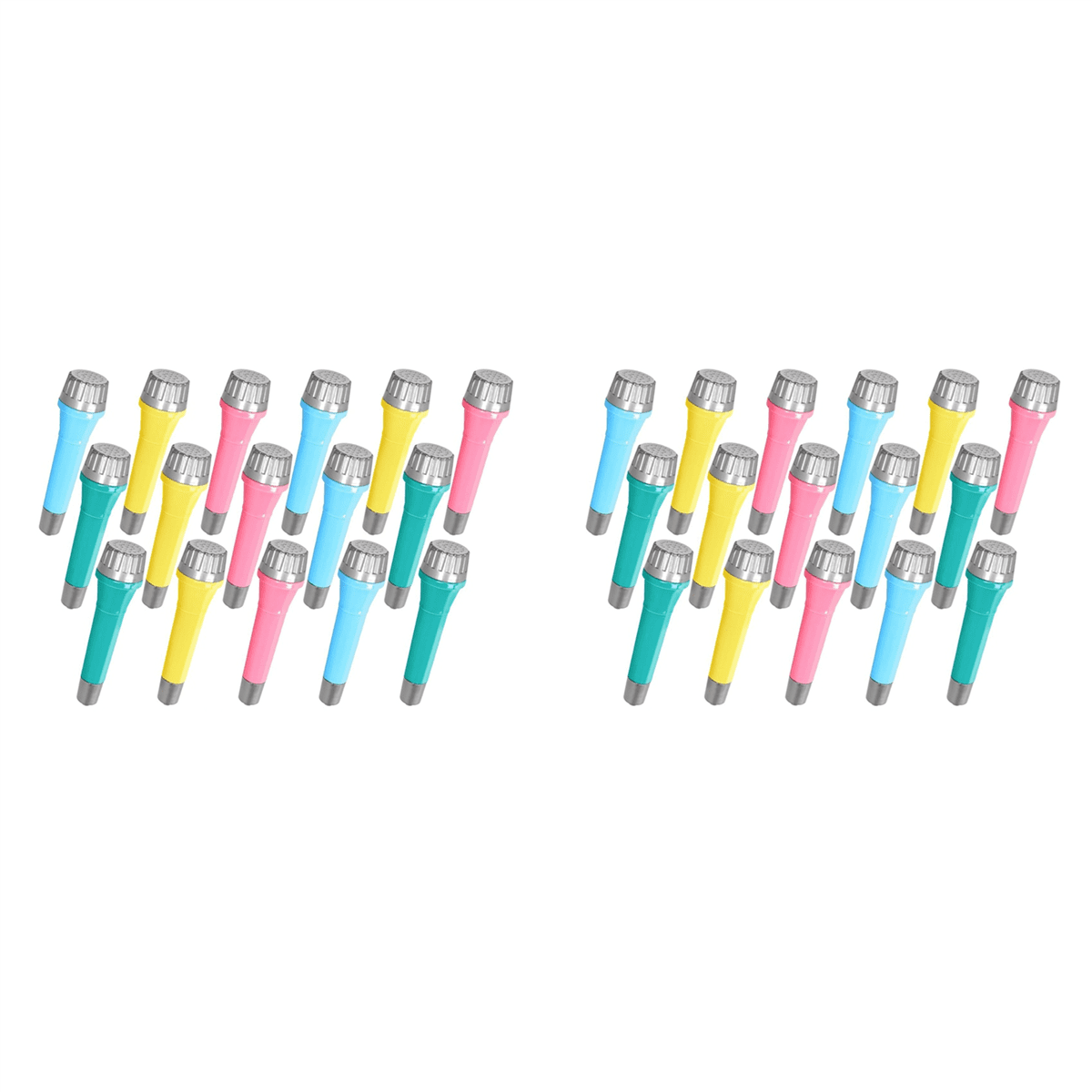 New Arrivals 32 Pack Plastic Toy Microphones, Colorful Fake Microphone ...