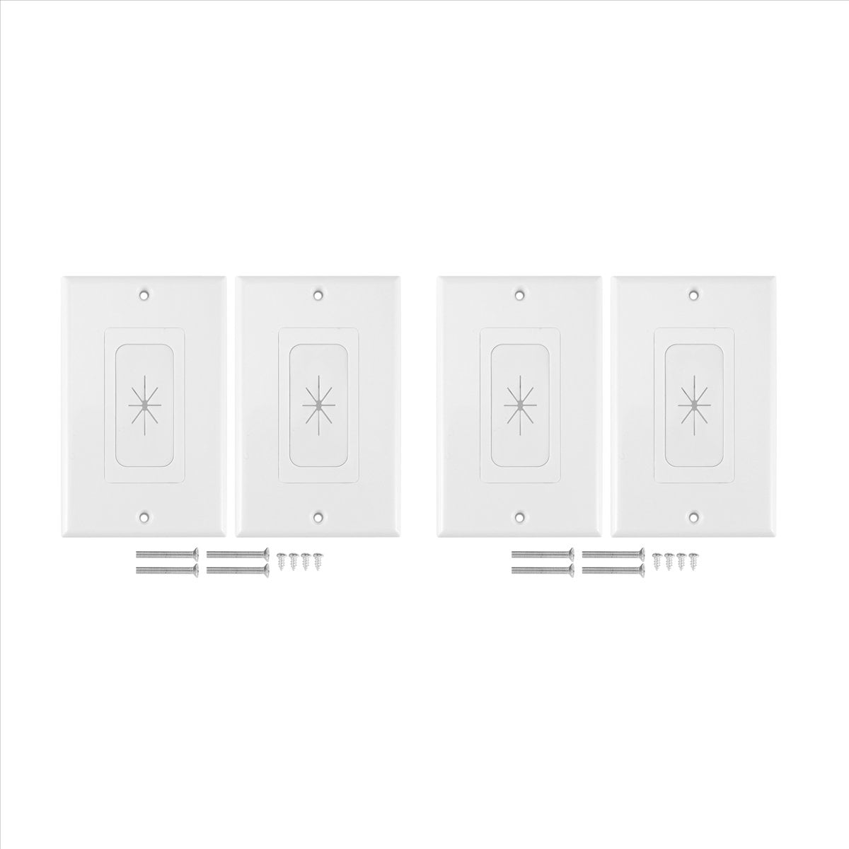 New Arrivals 4 Pack Flexible Rubber Wall Grommet Insert with Decorator ...