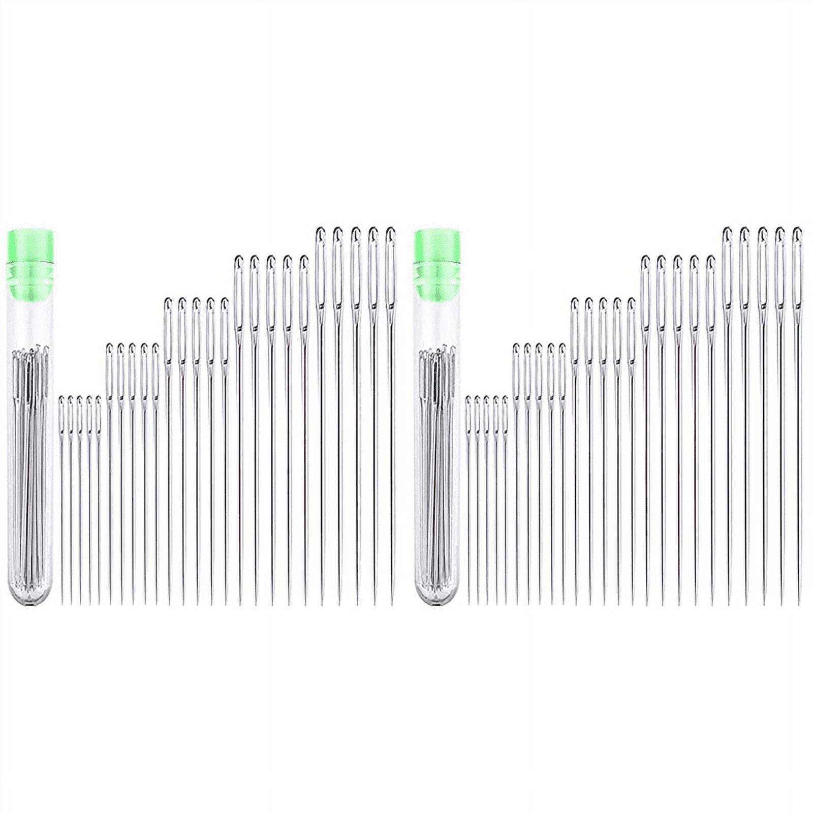 New Arrivals 50 Large Eye Stitching Needles - 5 Sizes Big Hand Sewing ...