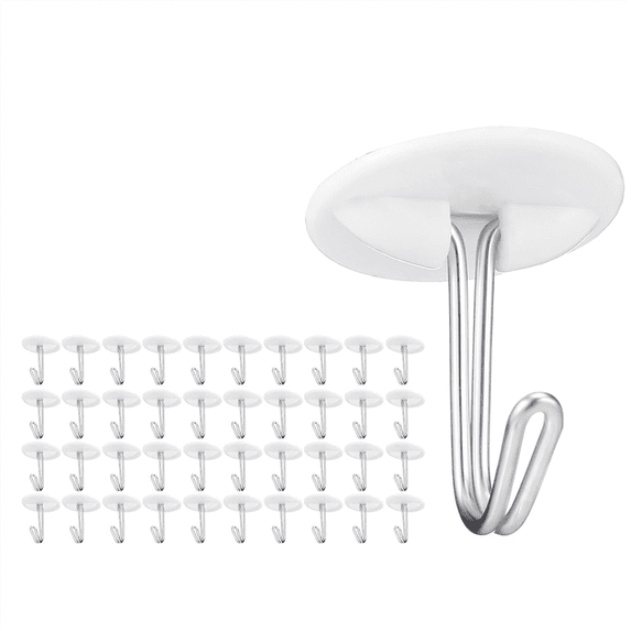 New Arrivals 50 Pcs Adhesive Ceiling Hooks for Classroom Hanging Decor ...