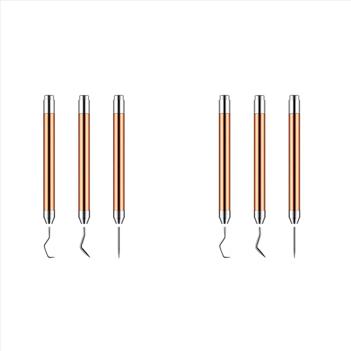 New Arrivals 6 Pcs Weeding Tools for Vinyl with LED Light Set Pin Pen Tool Craft Tweezers ...