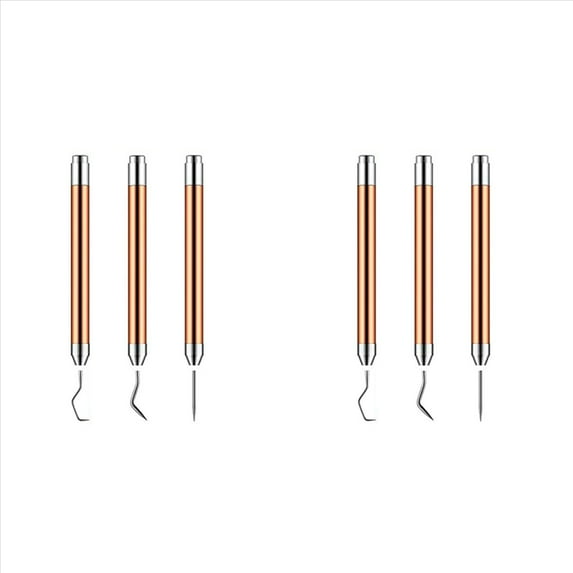 New Arrivals 6 Pcs Weeding Tools for Vinyl with LED Light Set Pin Pen Tool Craft Tweezers ...