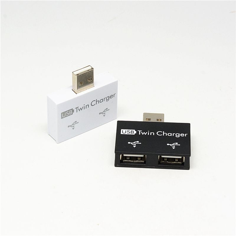 New Arrivals Portable Mini USB Hub To 2 Port Charger Adapter Splitter ...