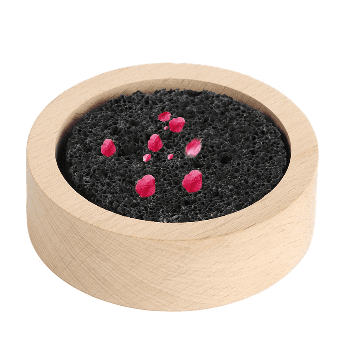 New Arrivals Wood Lava Rock Essential Oil Diffuser, Black Stone ...